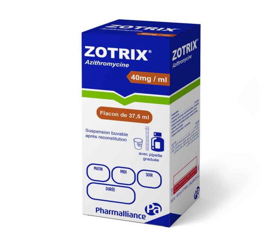 Zotrix® Azithromycine (Sirop) – Produits Pharmalliance